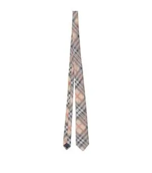 Burberry Silk Check Standard Tie - Beige