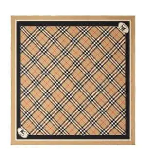 Burberry Silk Check Scarf - Beige