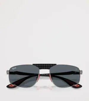 Ray-ban X Scuderia Ferrari Rb3776m Irregular Sunglasses