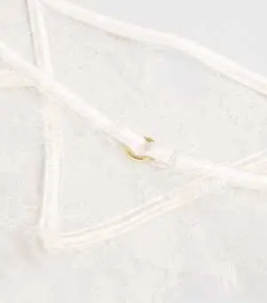 Kiki De Montparnasse Lace-insert Garter Belt - Ivory