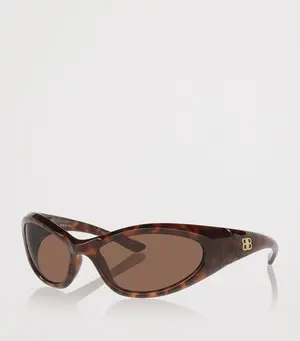 Balenciaga Cat Eye Sunglasses - Brown