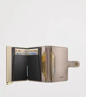 SECRID Leather Miniwallet - Beige