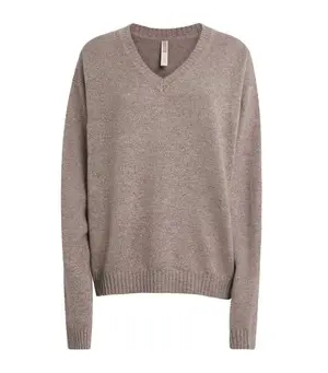 Women's Wool Cashmere V-Neck Sweaters
