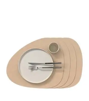 LIND DNA Large Curve Corduroy Placemat - Neutral