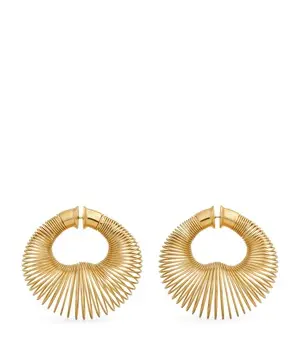 Alaïa Spiral Hoop Earrings - Gold