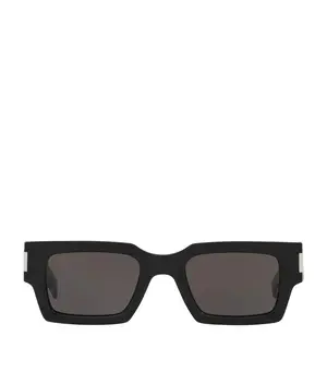 Saint Laurent Rectangular Sunglasses - Black