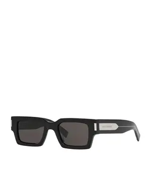 Saint Laurent Rectangular Sunglasses - Black