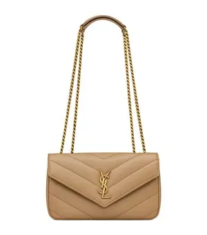 Saint Laurent Gold Tone Shoulder Bags