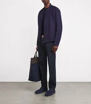 Giorgio Armani Stretch-cotton Straight Jeans - Blue