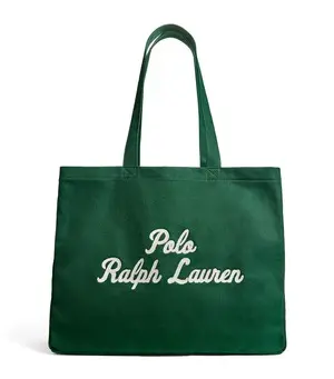 Polo Ralph Lauren Cotton Logo Tote Bag - Green