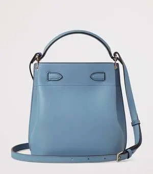 Mulberry Leather Islington Bucket Bag - Blue