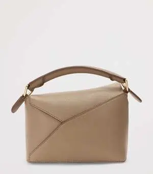 Loewe Mini Puzzle Edge Top-handle Bag - Brown