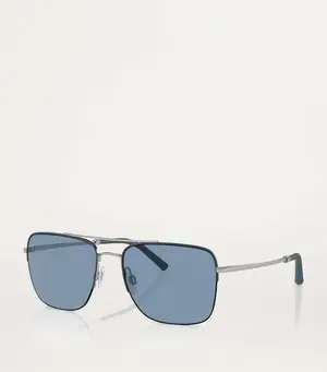 Oliver Spencer Metal R-2 Sunglasses - Blue