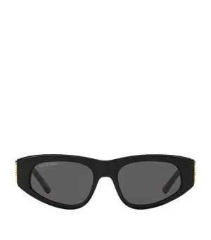 Balenciaga Round BB0095S Sunglasses Black