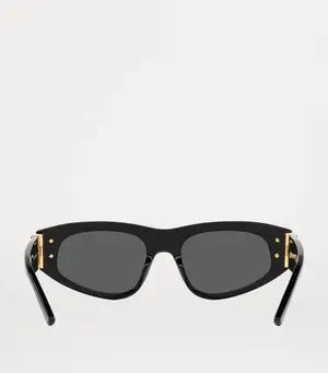 Balenciaga Round Bb0095s Sunglasses - Black