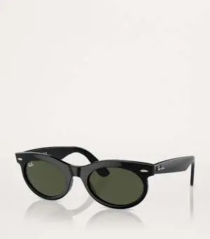 Ray-ban Wayfarer Oval Sunglasses - Black