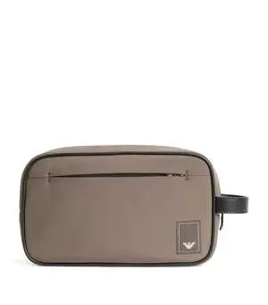 Emporio Armani Logo Patch Wash Bag
