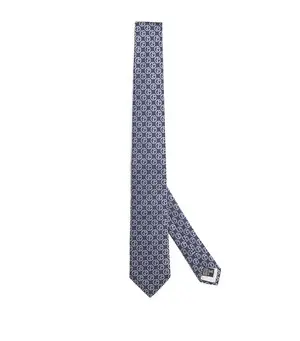 Giorgio Armani Silk Jacquard Standard Tie - Blue