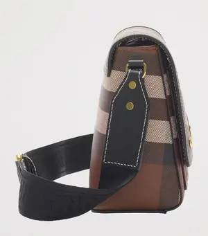 Burberry Check Crossbody Bag - Brown