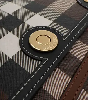 Burberry Check Crossbody Bag - Brown