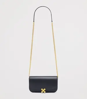 Alexander McQueen Skull Flower Cross-body Bag - Black
