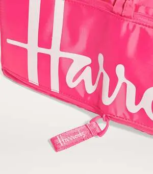 Harrods Logo Pocket Shopper Bag - Pink