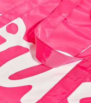 Harrods Logo Pocket Shopper Bag - Pink