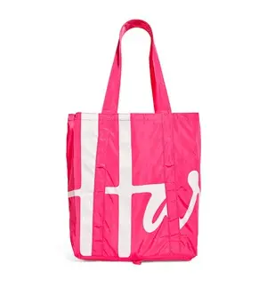 Harrods Harrods Logo Pocket Shopper Bag Pink