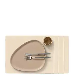 LIND DNA Large Square Corduroy Placemat - Neutral