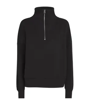 Varley Doublesoft Hawley Half-zip Sweatshirt - Black