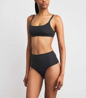 SKIMS Fits Everybody Scoop-neck Bralette - Black