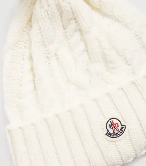 Moncler Virgin Wool-cashmere Pom-pom Beanie