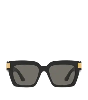 Gucci Rounded Square Sunglasses - Black