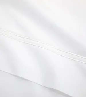 YVES DELORME Organic Cotton Duo Blanc Flat Sheet