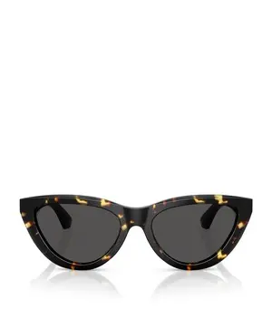 Burberry Acetate Cat Eye Sunglasses - Brown