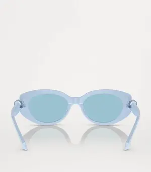 SWAROVSKI Sk6002 Oval Sunglasses - Blue