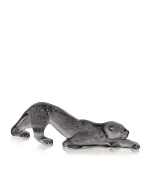 Lalique Zeila Panther Sculpture - Grey