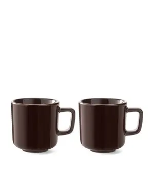 LSA INTERNATIONAL Set Of 2 Porcelain Collective Espresso Cups - Brown