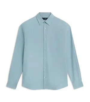 Dunhill Cotton-cashmere Oxford Shirt - Blue