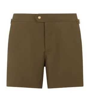 TOM FORD Poplin Swim Shorts - Green