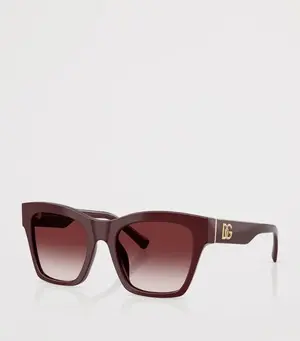 Dolce & Gabbana Square Frame Sunglasses - Red