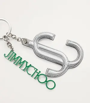 JIMMY CHOO Logo Bag Charm - Silver