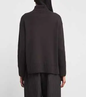 Harrods Cashmere Rollneck Sweater - Brown