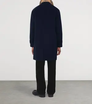 Burberry Mid-length Camden Heritage Car Coat - Blue