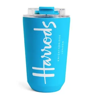 Harrods Logo Travel Cup - Blue