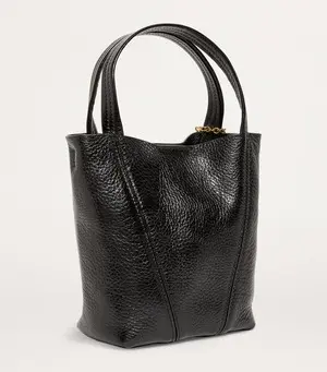 Chloé Calfskin Spin Tote Bag - Black