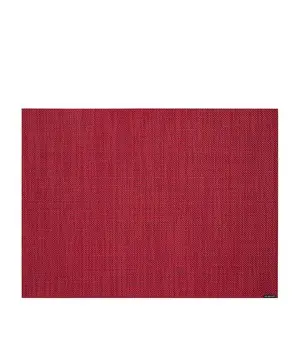 CHILEWICH Mini Basketweave Rectangle Placemat - Red