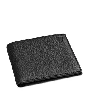 ASPINAL OF LONDON Aspinal Of London Classic Billfold Leather Wallet Black