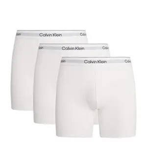 Calvin Klein Stretch-cotton Trunks - White