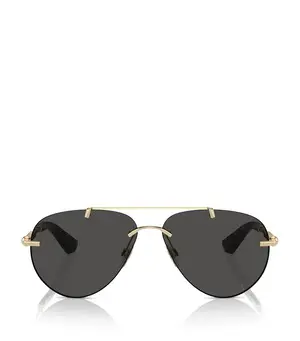 Burberry Acetate Be3151 Aviator Sunglasses - Gold